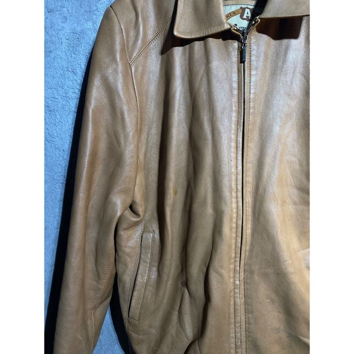 Vintage VTG LAMB LEATHER CAMEL LEATHER JACKET HEDI ERD Y2K RICK ROCK ...