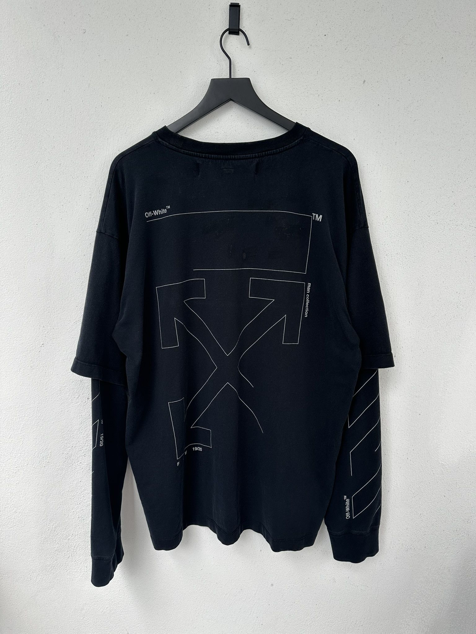 Off-White × Virgil Abloh Off-White F/W20 Logo Longsleeve | Grailed