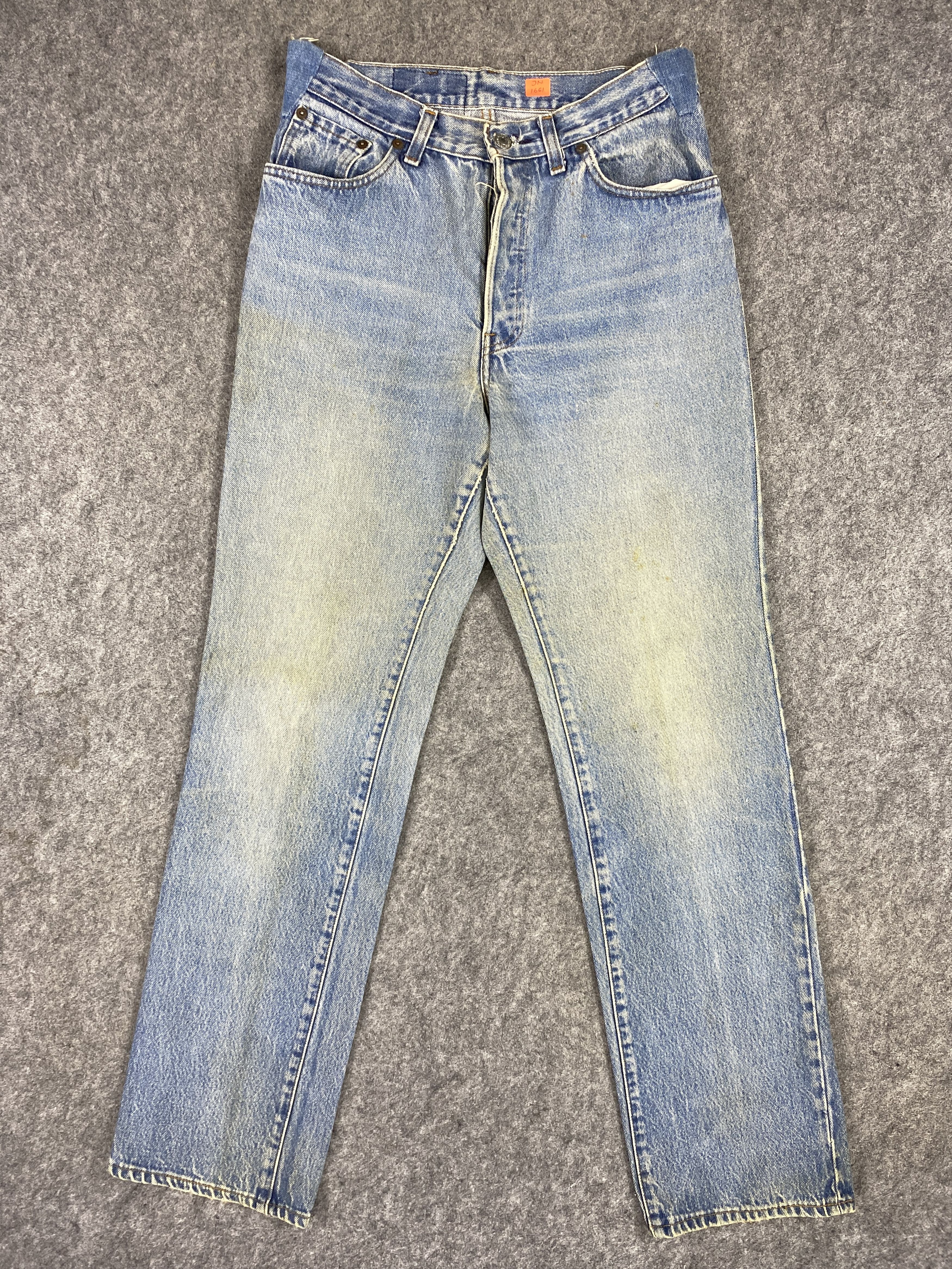 Vintage 80's Dirty Used Blue Vintage Levi's 501 29x31.5 Denim JN1661 ...