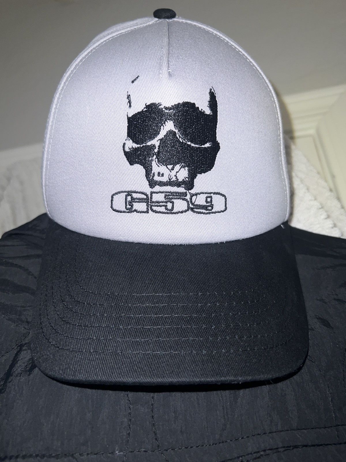 G59 Records G59 Records logo skull hat grey | Grailed
