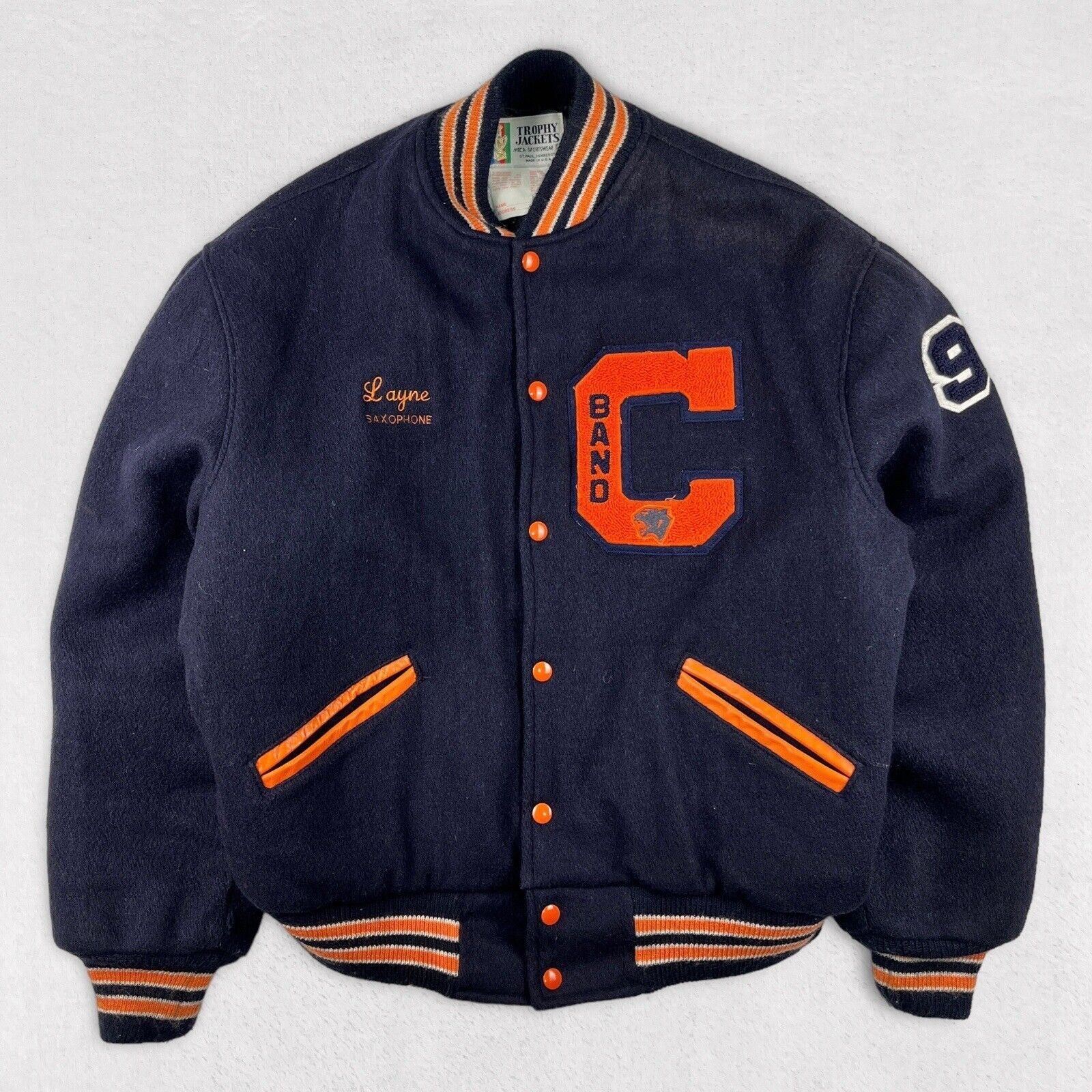 Vintage 90s Varsity Letterman Bomber Jacket Boxy Wool Quilt Lined | Grailed