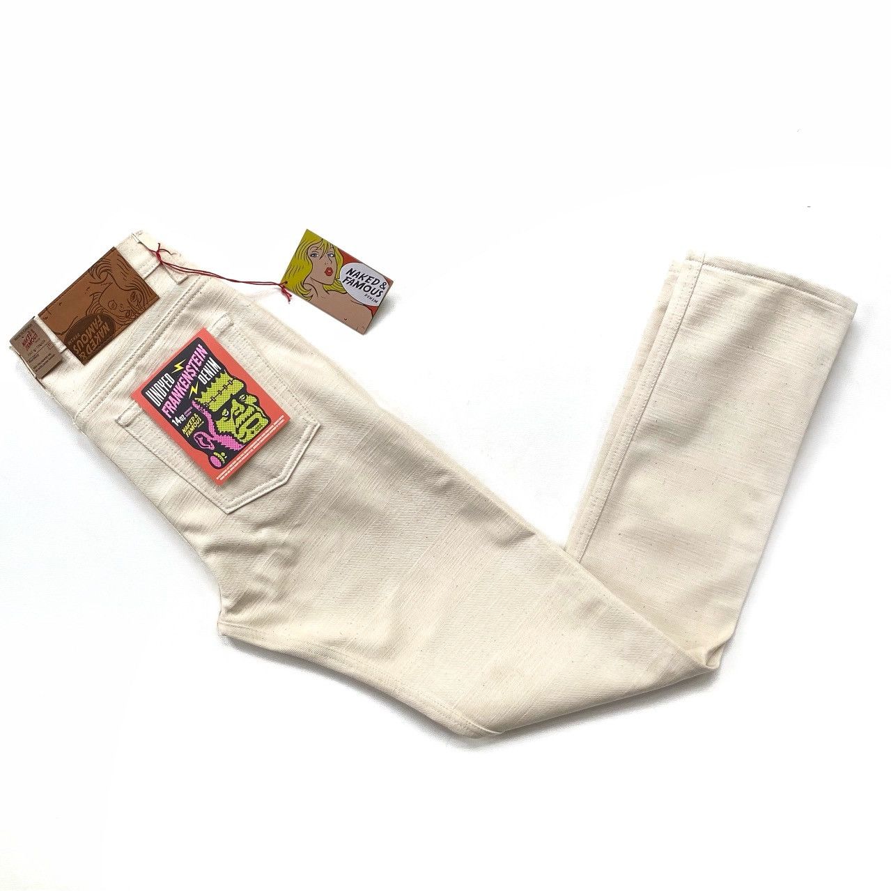 Naked & Famous Naked & Famous Weird Guy Undyed Frankenstein Denim Jeans ...