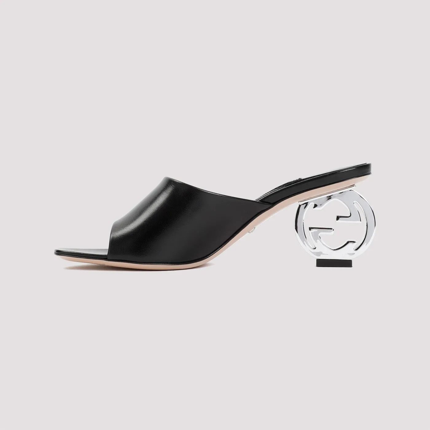 Gucci o1s1wg110125 Interlocking G Heel Sandals in Black | Grailed