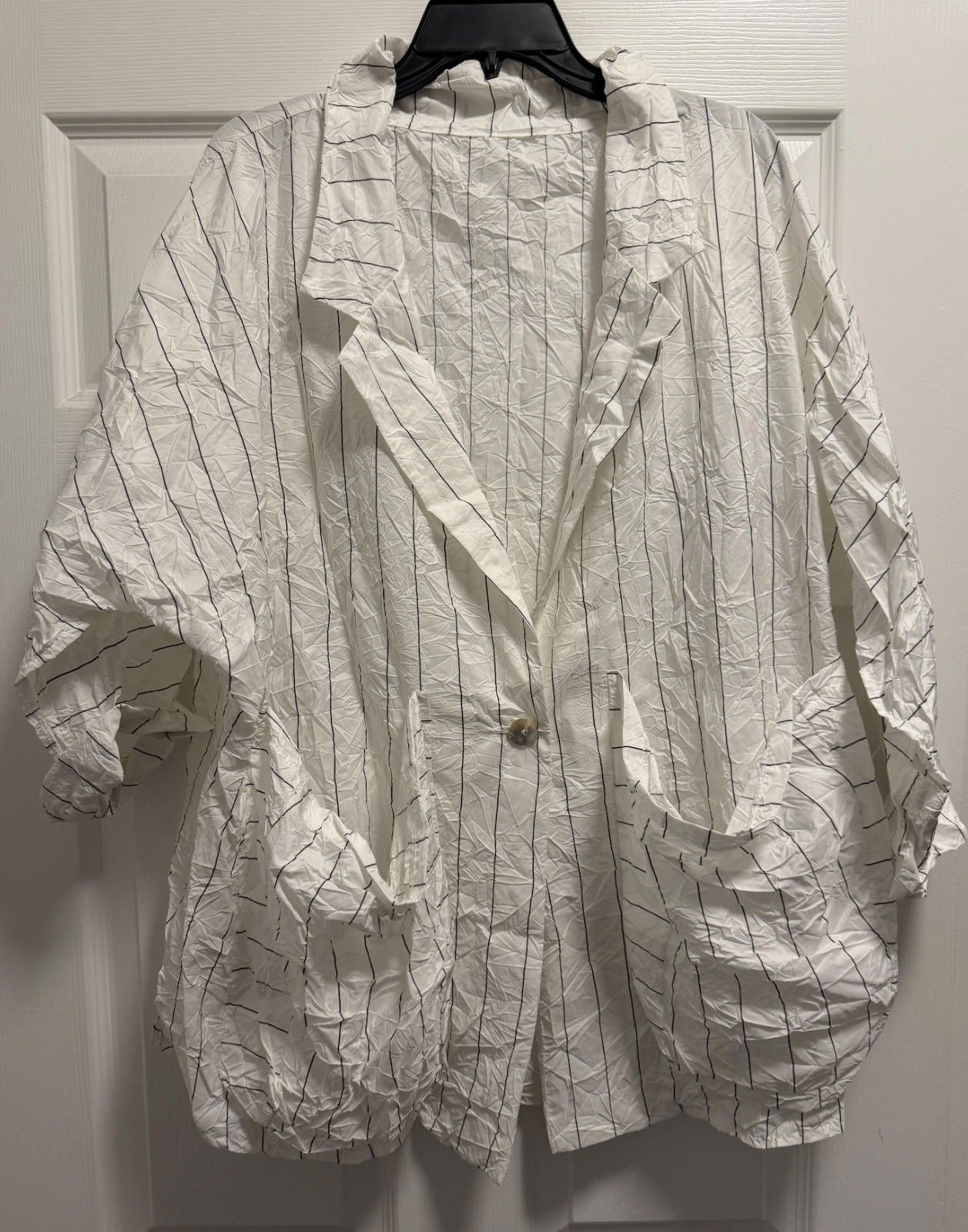 Designer Heydari New York – Avant-Garde Oversized Crinkle Jacket | Grailed