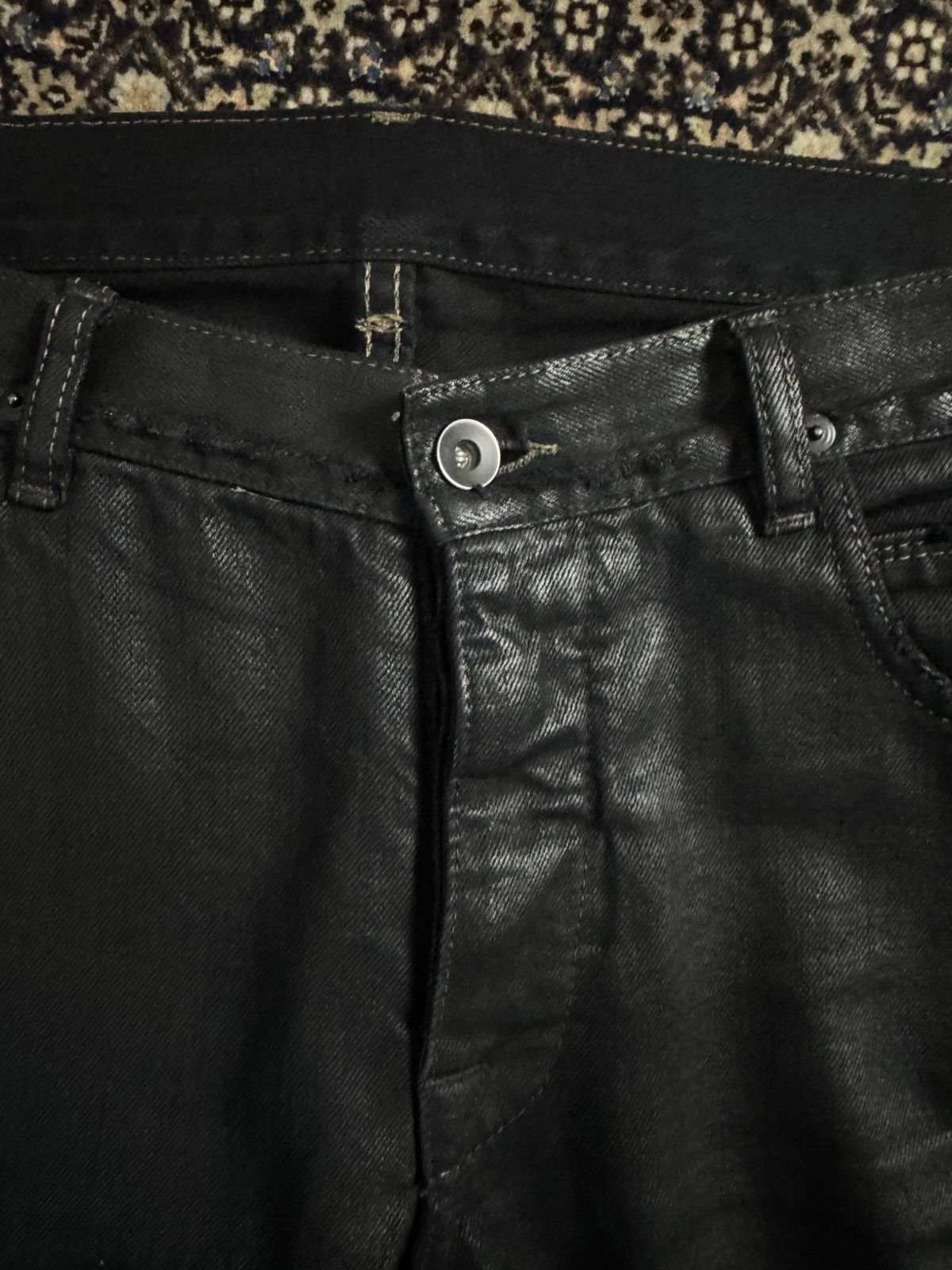 Rick Owens Drkshdw Rick Owens Waxed Denim Detroit Cut 2012 | Grailed