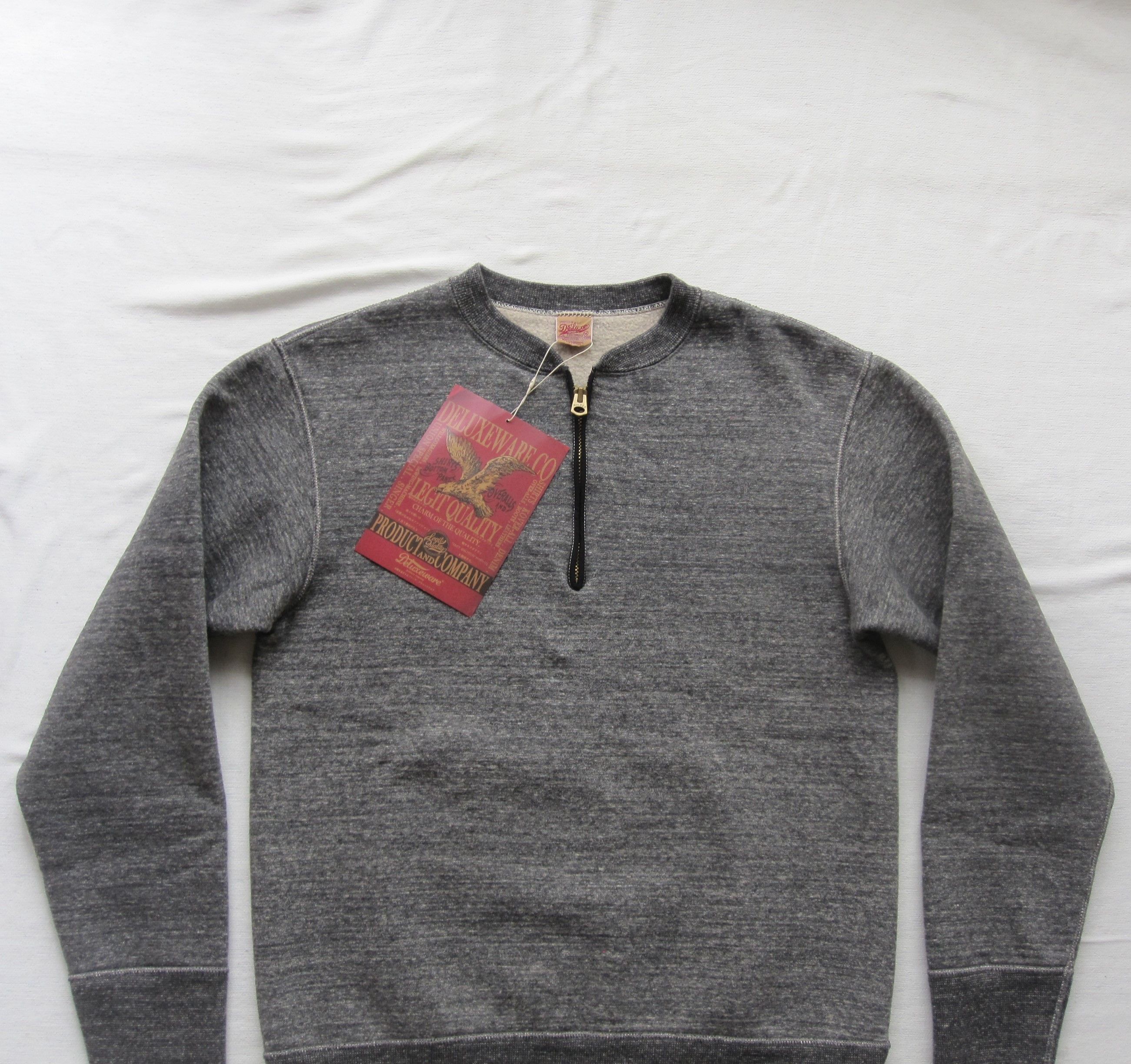Freewheelers HALF-ZIP PLAIN SWEATER | Grailed
