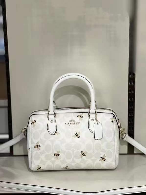 Coach Coach Rowan Satchel Bag In Signature Canvas With Bee ch516 | Grailed