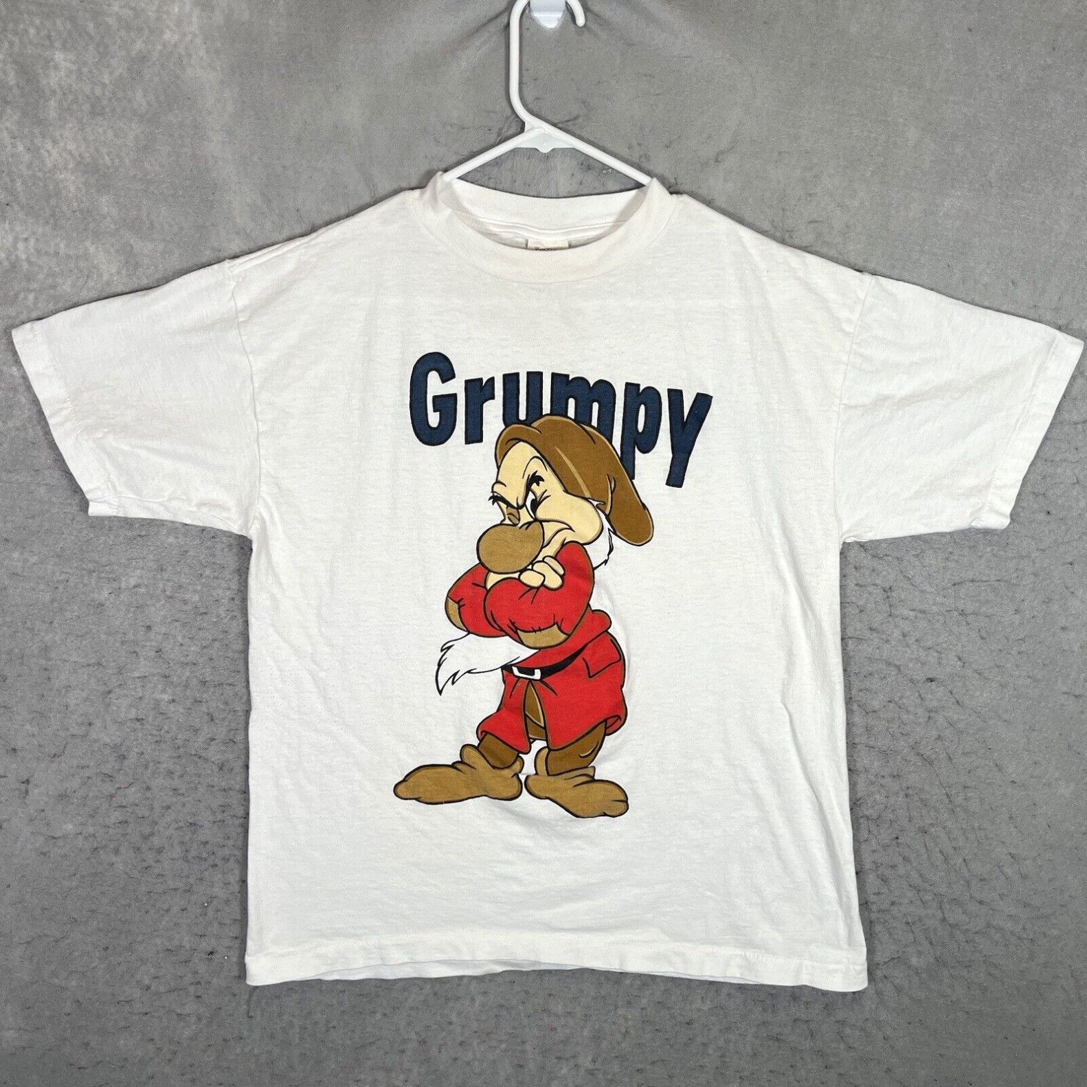 Vintage A1 Vintage 90s Grumpy Snow White Seven Dwarfs T Shirt Adult ...