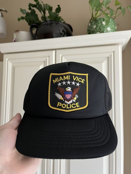 Vintage Vintage 80s Miami Vice Police Snapback Trucker Cap | Grailed