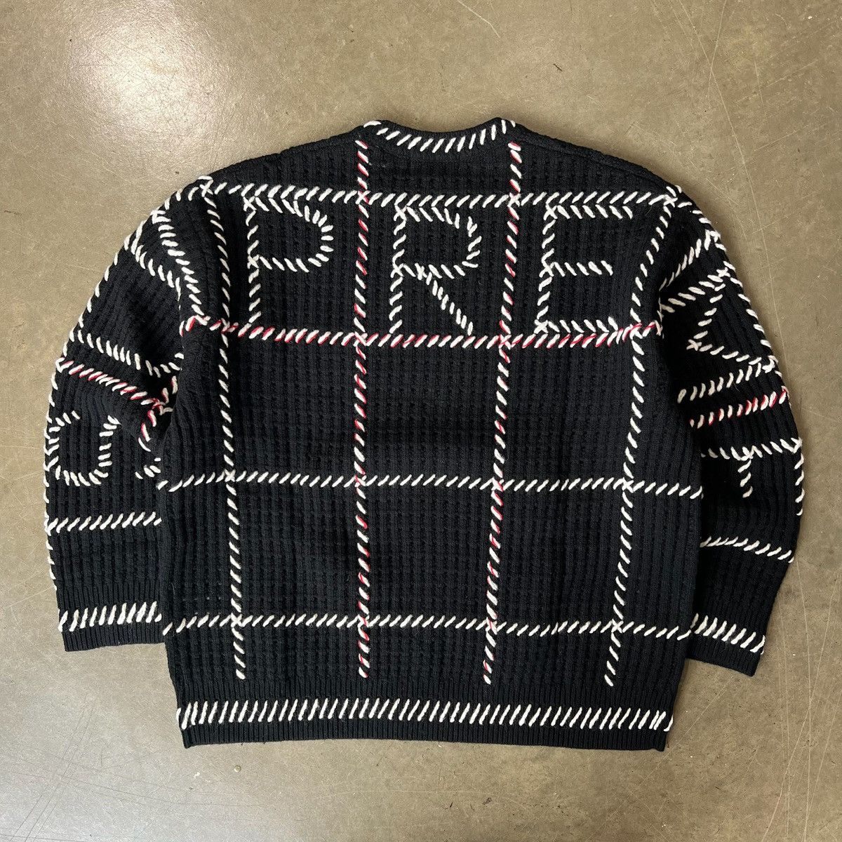 Supreme Supreme Blanket Stitch Sweater | Grailed