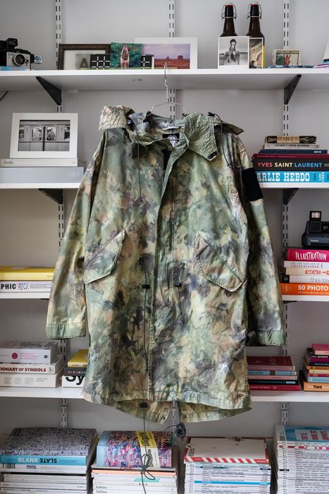 Hypebeast Brain Dead "No Ghost Just A Shell" Parka Jacket Camo | Grailed
