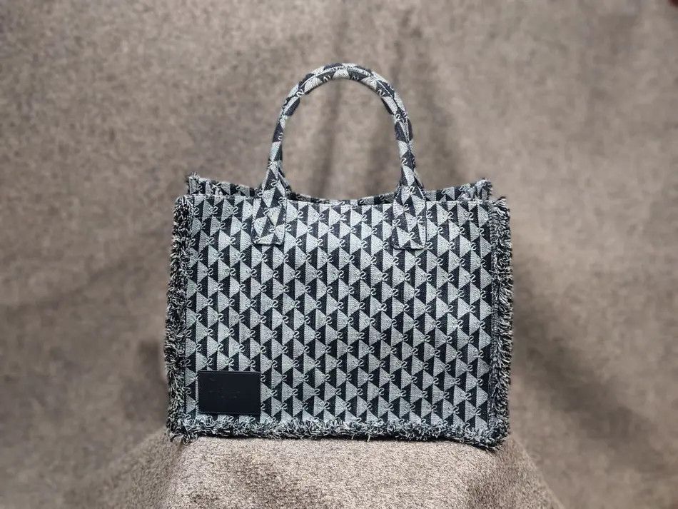 Sandro Sandro Kasbah Design Monogram Print Tweed Tote Shoulder Bag ...