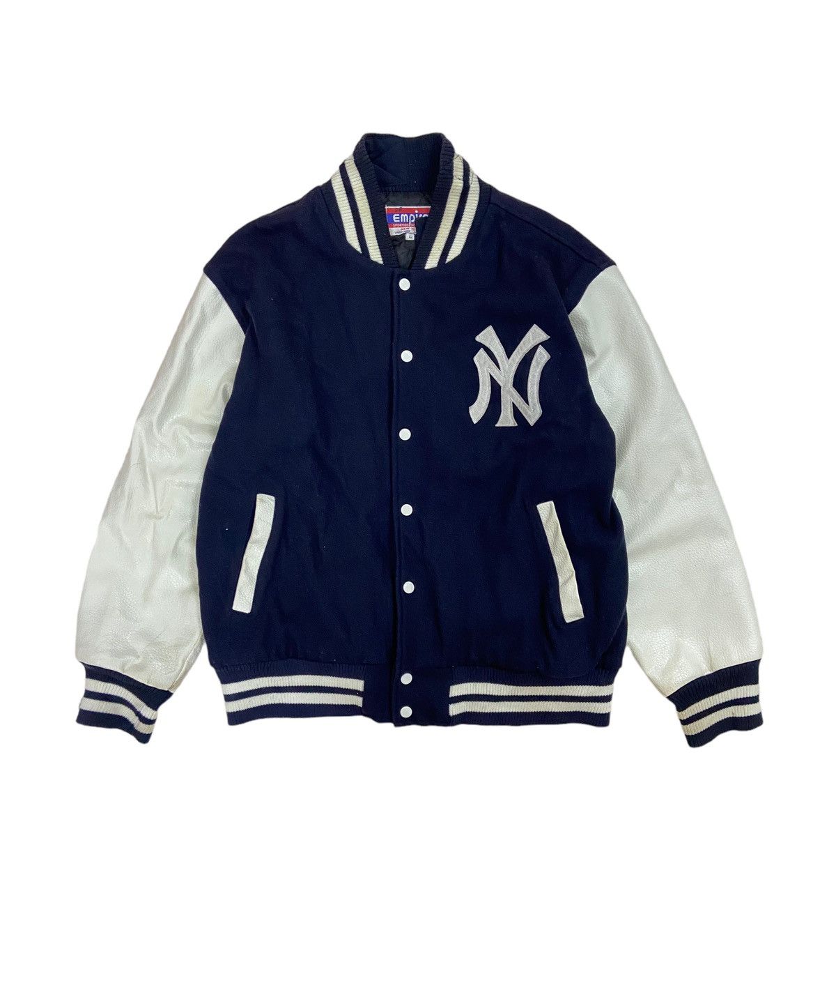 MLB Vintage New York Yankees Varsity Leather Jacket Baseball MLB | Grailed