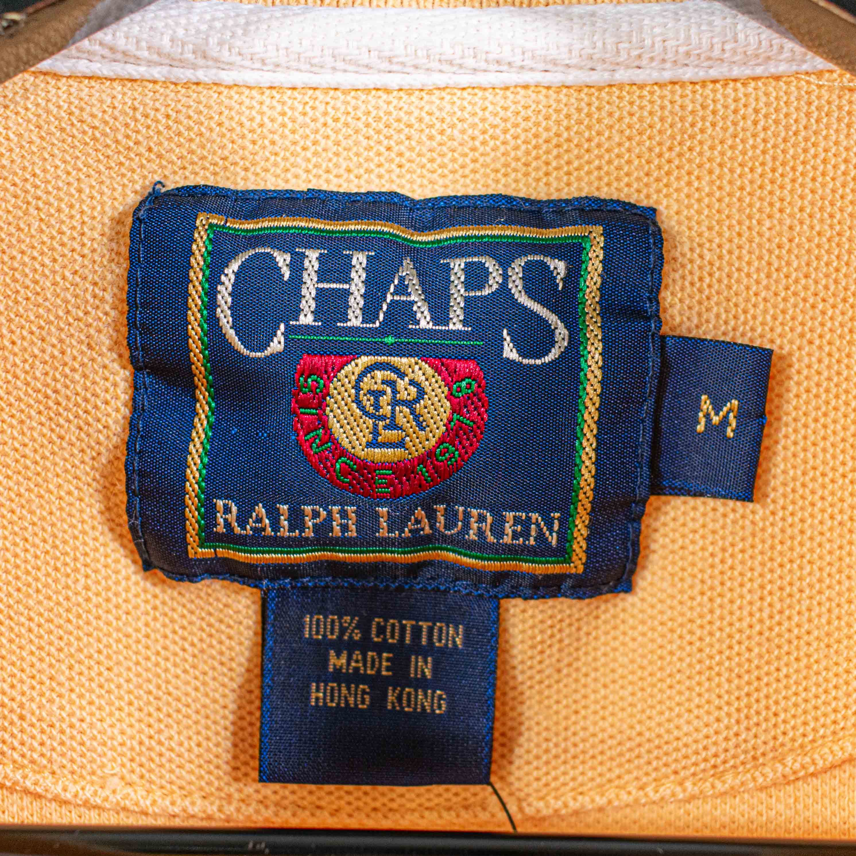 Vintage Chaps Ralph Lauren Crest Polo Shirt VTG 90s Preppy Hip Hop ...