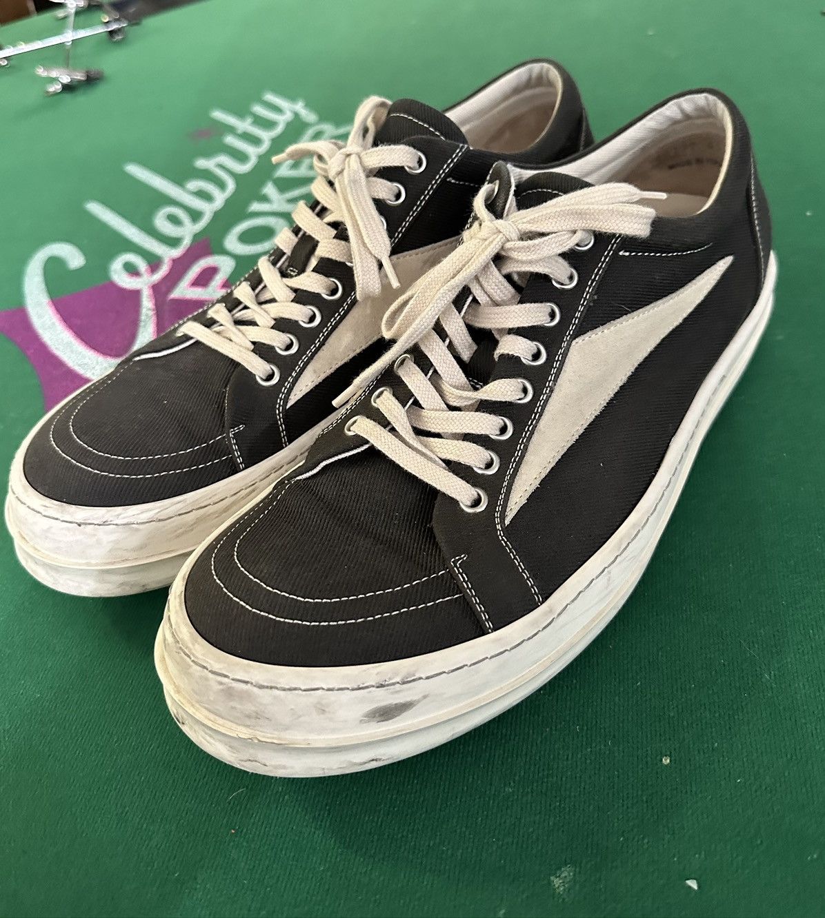 Rick Owens DRKSHDW Dark Dust Vintage ‘Vans’ Sneakers | Grailed