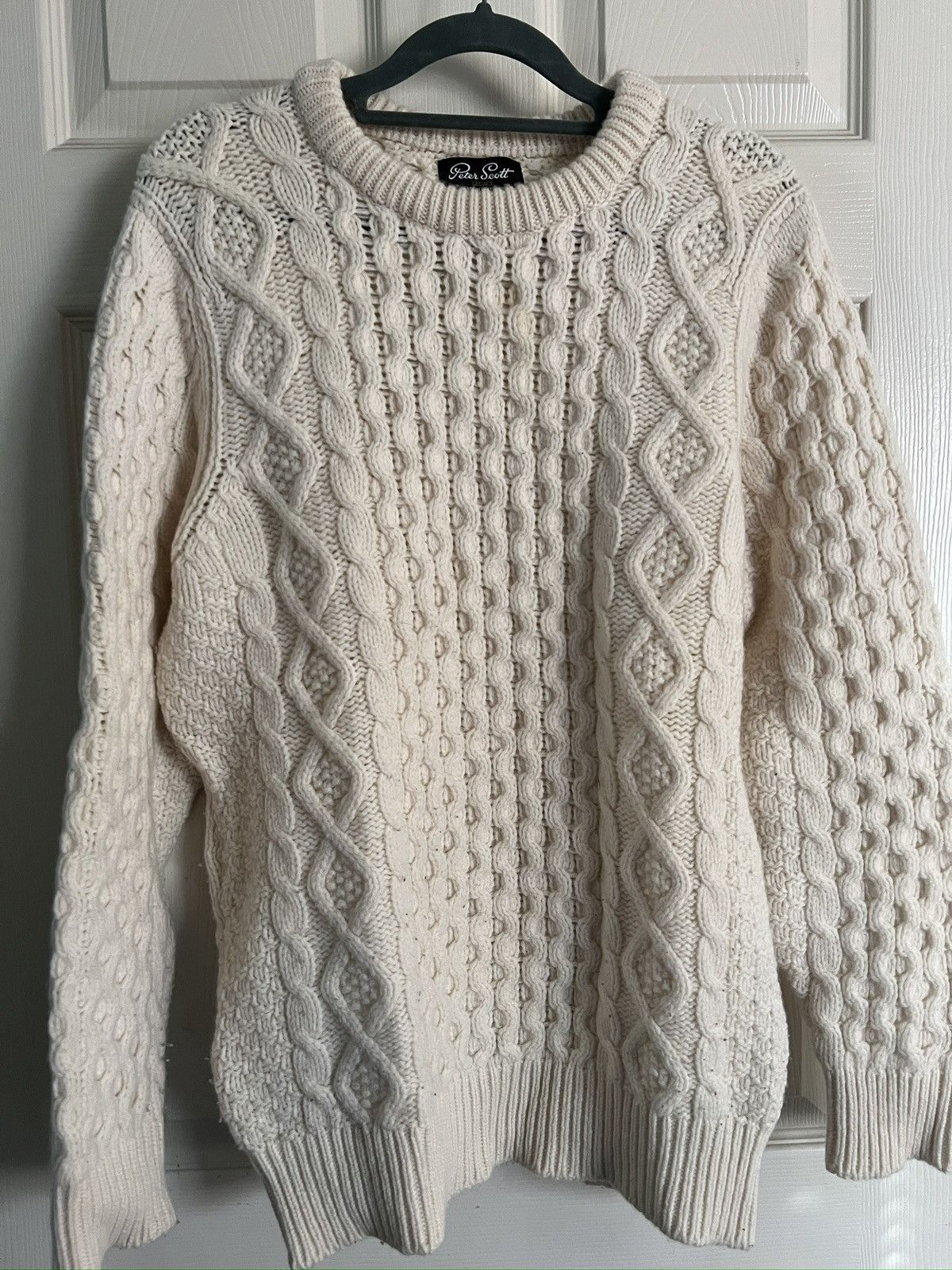 Designer Peter Scott Fisherman Cable Knit Sweater | Grailed