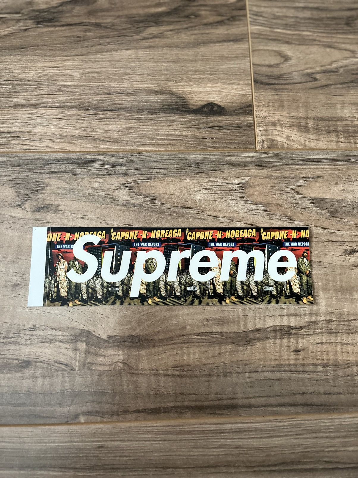 Supreme Supreme CNN Capone N Noreaga War Report Box Logo Sticker | Grailed