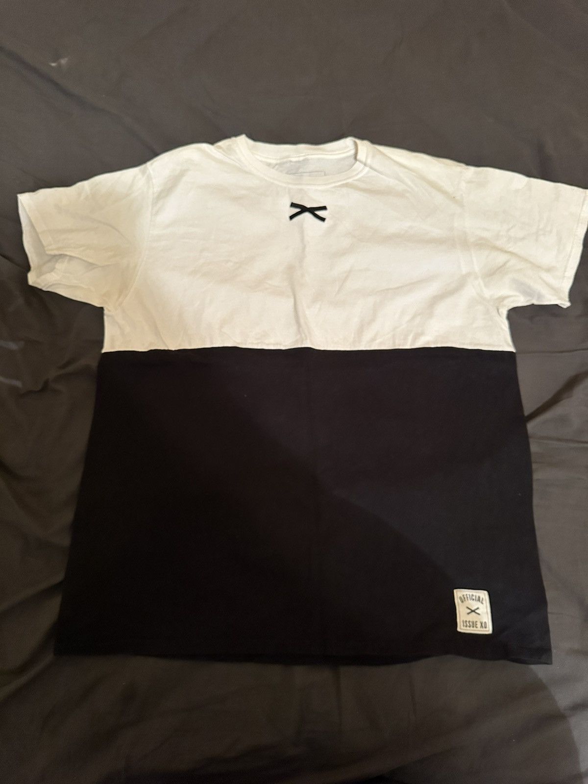 The Weeknd Official Issue XO Large Black/White Colorblock T-Shirt | Grailed