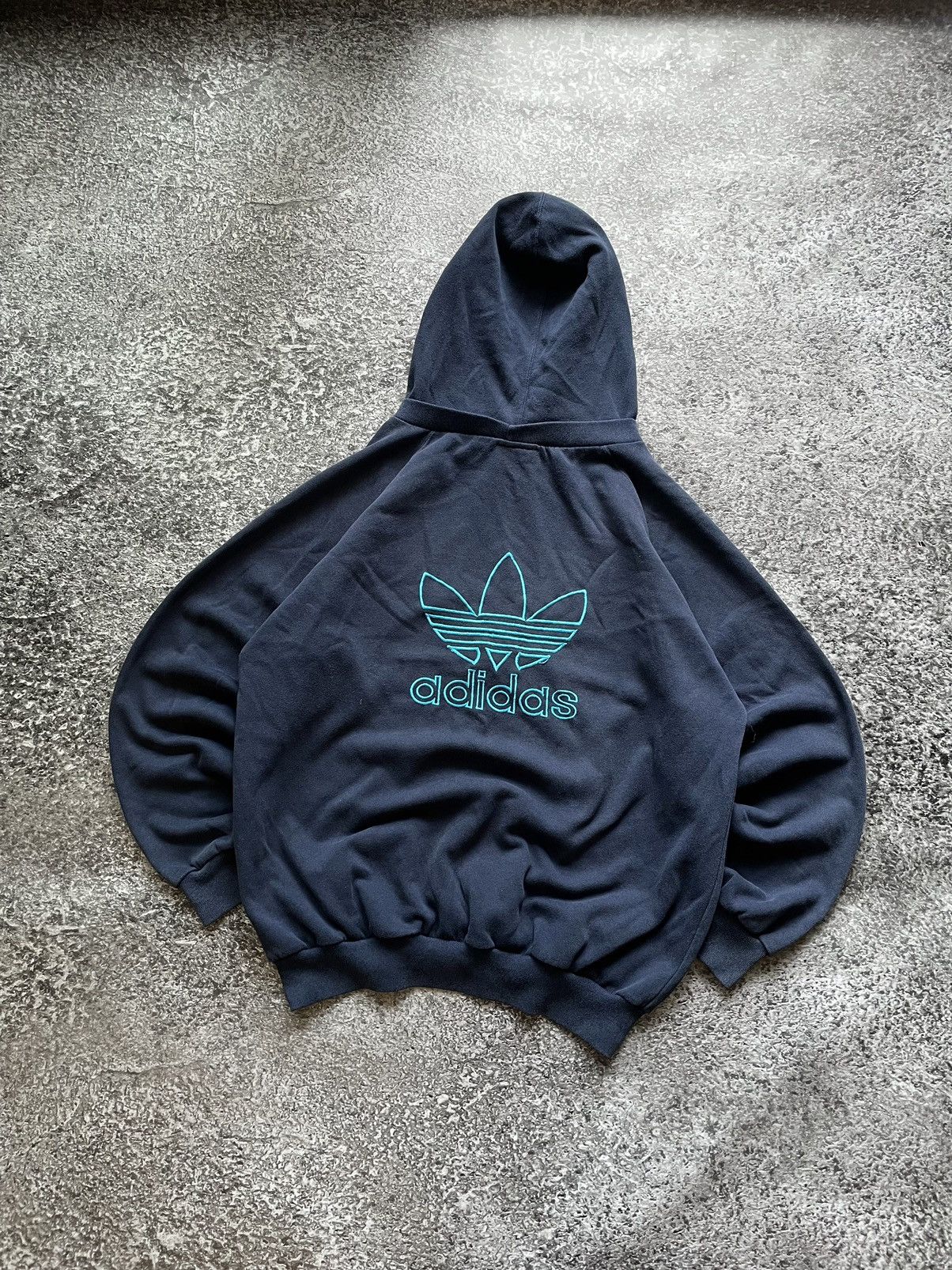 Adidas × Streetwear × Vintage Adidas 90’s Hoodie Sweat Baggy Vintage ...