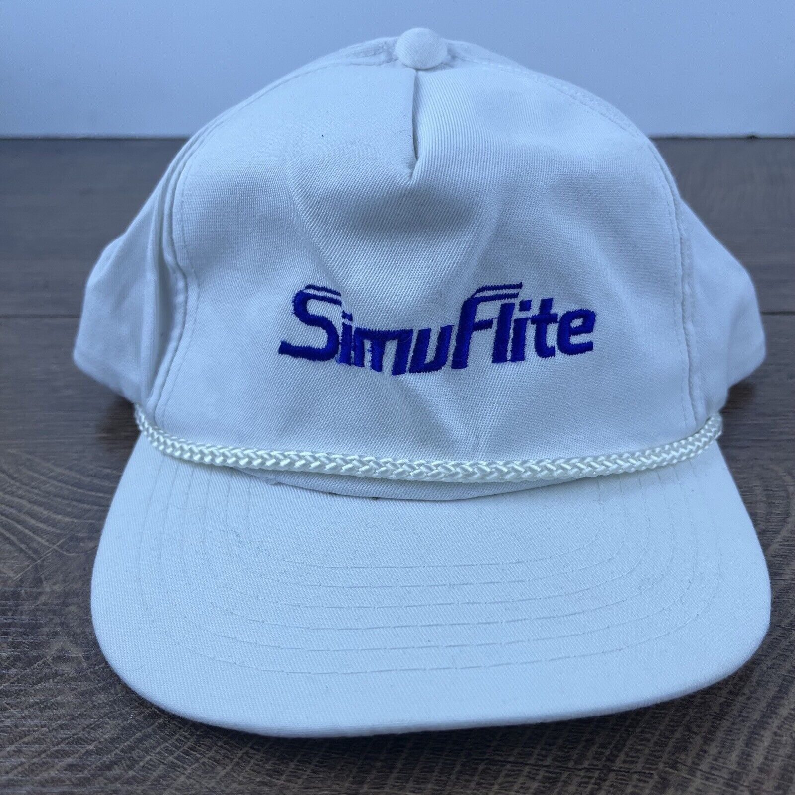 Other SimuFlite Hat Simuflite Snapback Hat White Adjustable Hat Ad ...