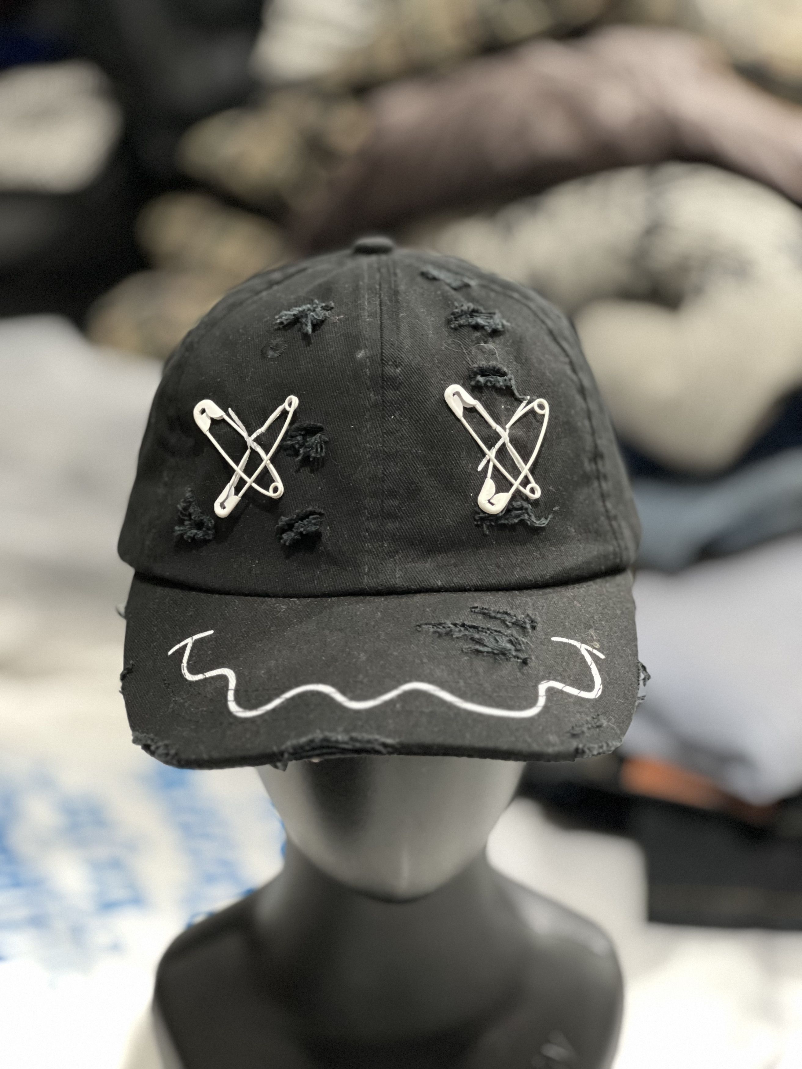 99%Is 99%IS Distressed Ripped Cap Hats | Grailed