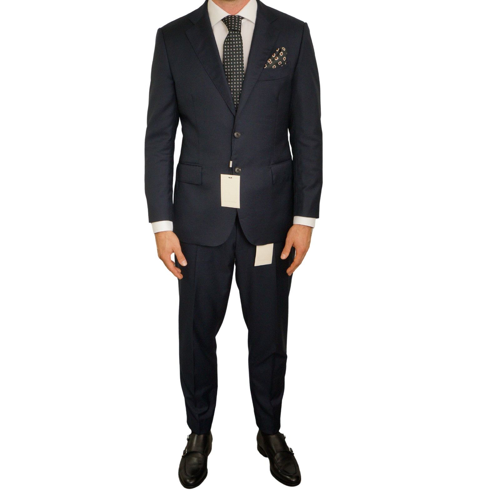 Suitsupply Men Suitsupply Suit Breasted Navy Blue EU48 UK/US38 S710 ...