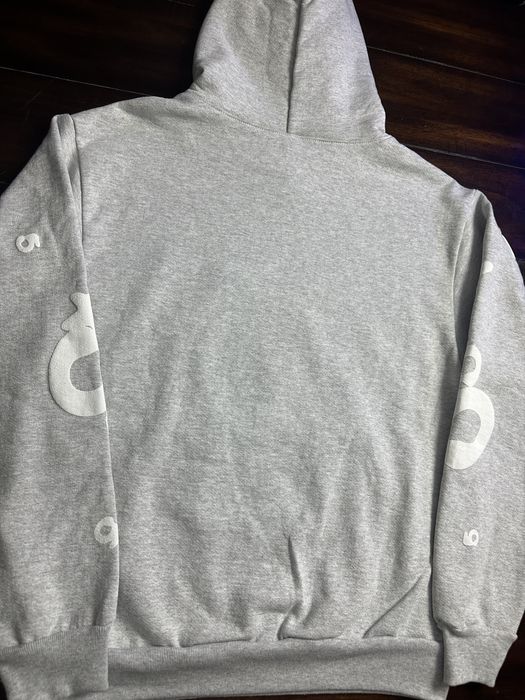 Designer SP5DER Beluga Star Puff Print Gray Hoodie Spider Worldwide ...