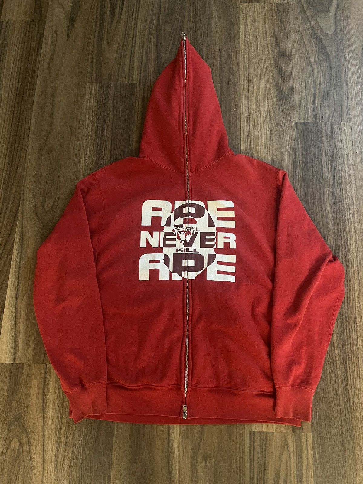 Bape Bape X Kaws Asnka Full Zip Hoodie Grailed
