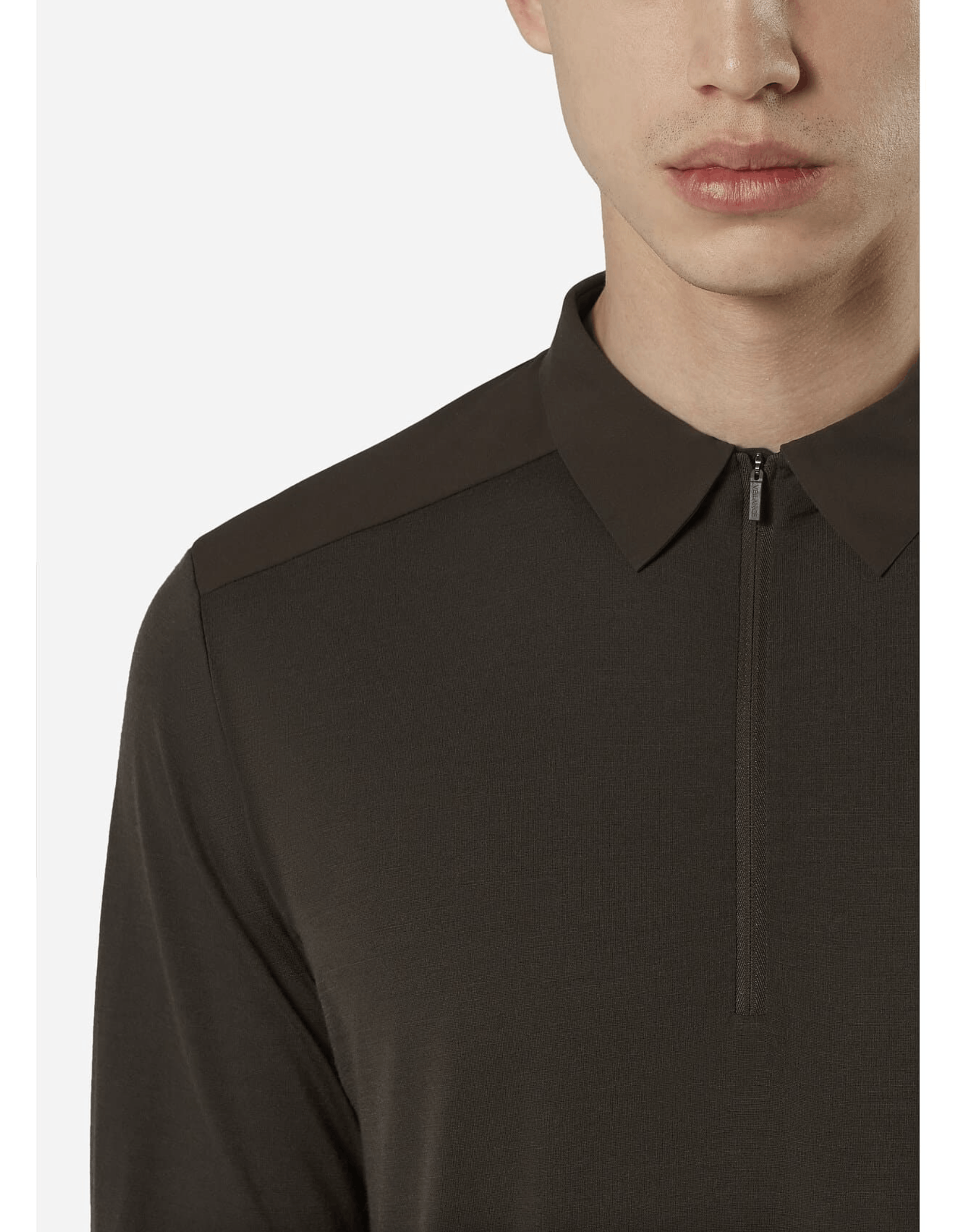 Veilance Arc'teryx Veilance Frame LS Polo, Sediment | Grailed