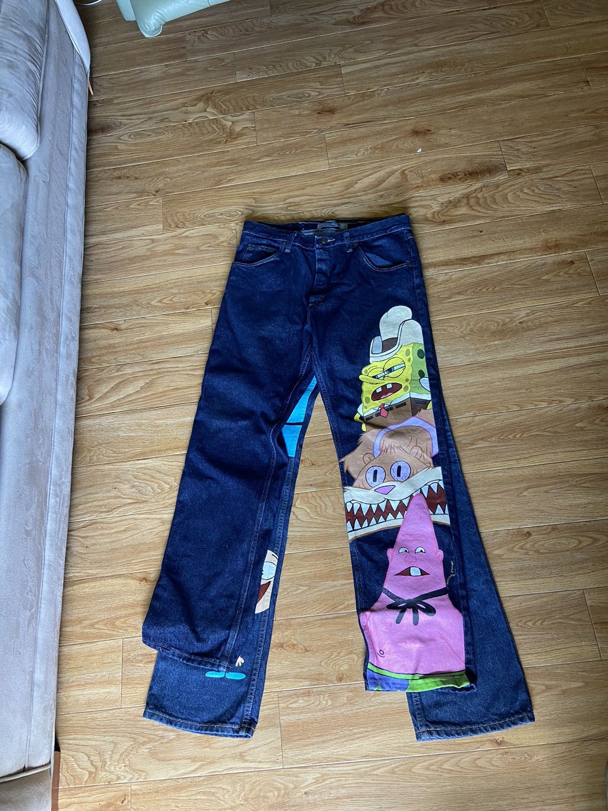 Wrangler SpongeBob jeans | Grailed
