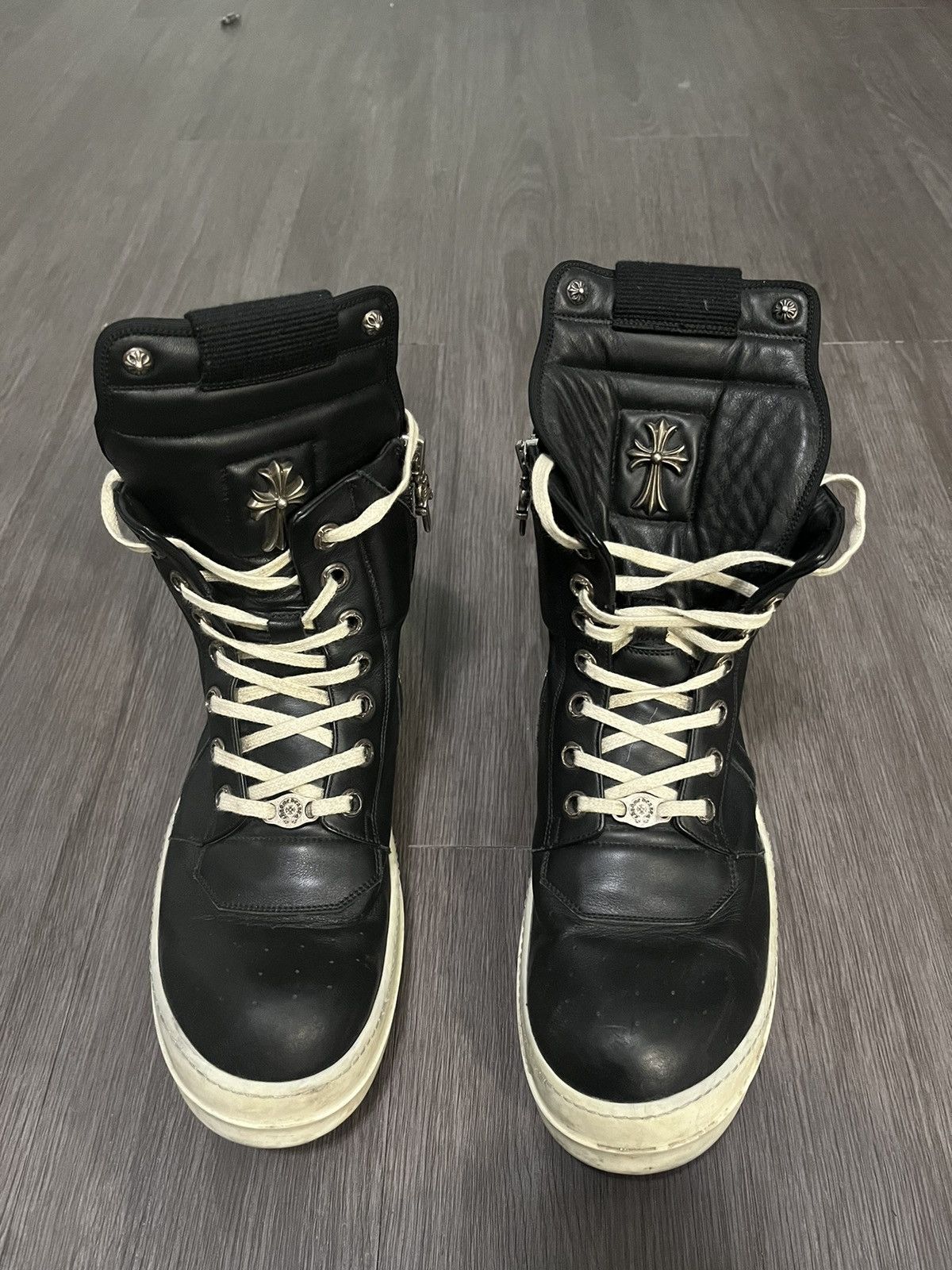 Chrome Hearts × Rick Owens Rick Owen X Chrome Heart Geobaskets | Grailed