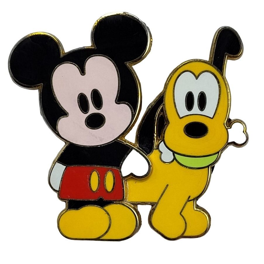 Disney 2008 Mickey and Pluto Disney Enamel Pin - Cute Style | Grailed