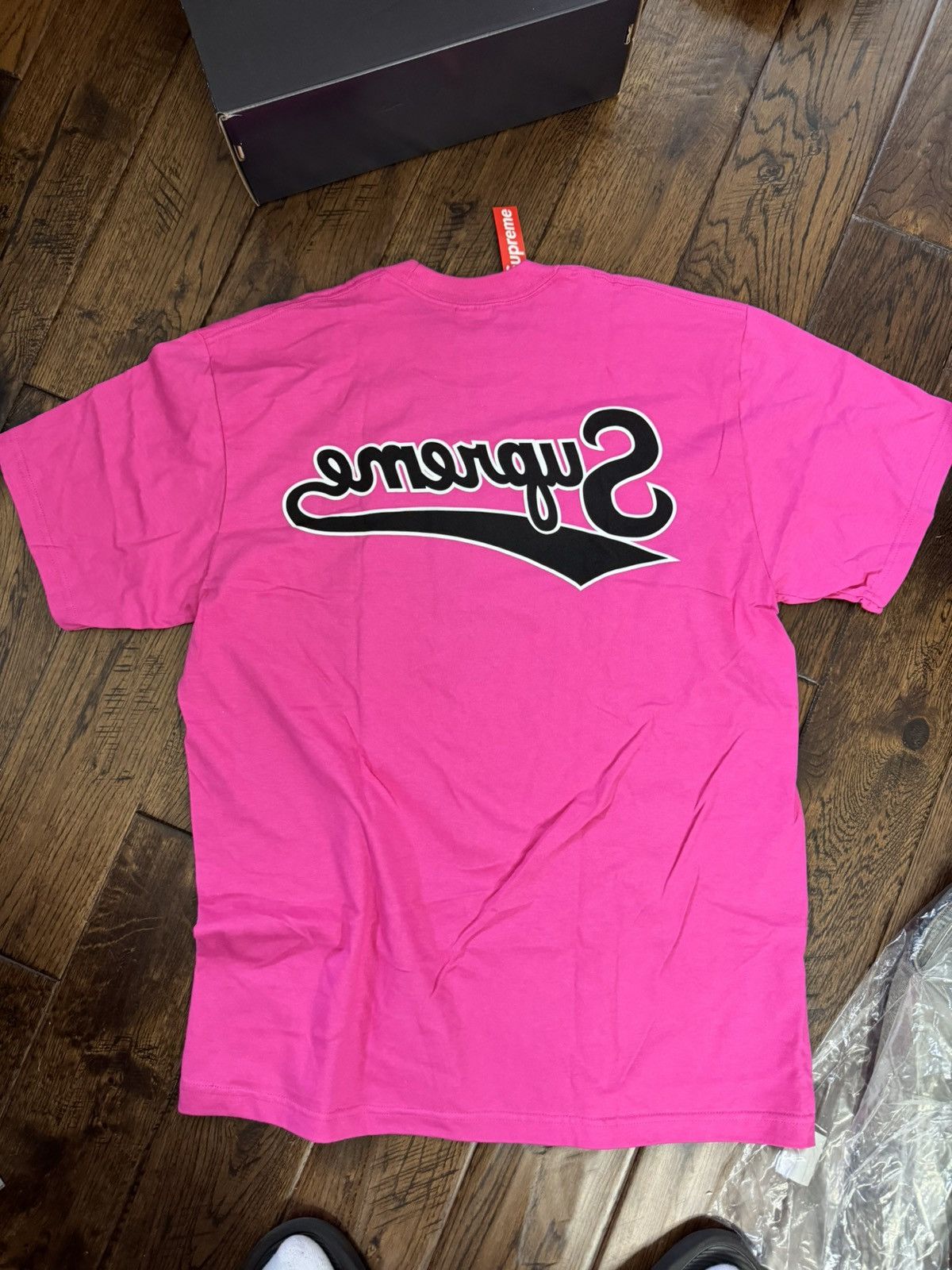 Supreme SS24 Backwards Logo Tee | Grailed