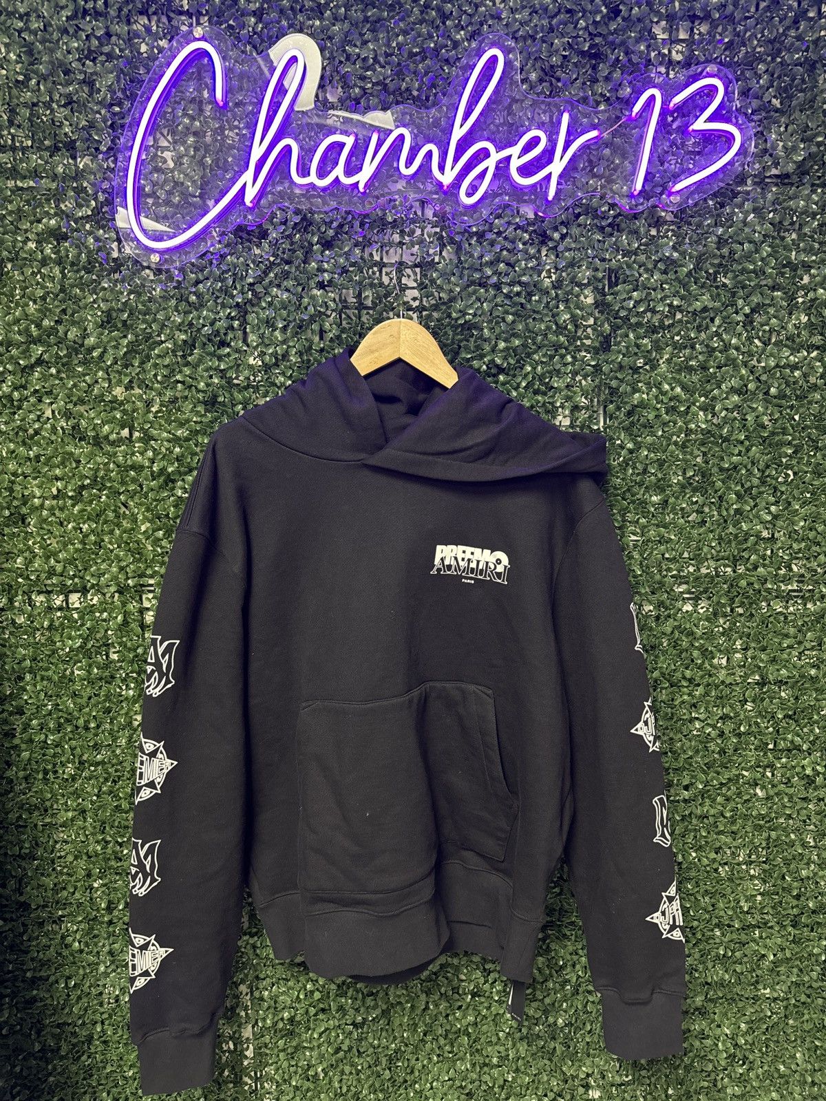 Amiri Amiri Preemo Hoodie black | Grailed