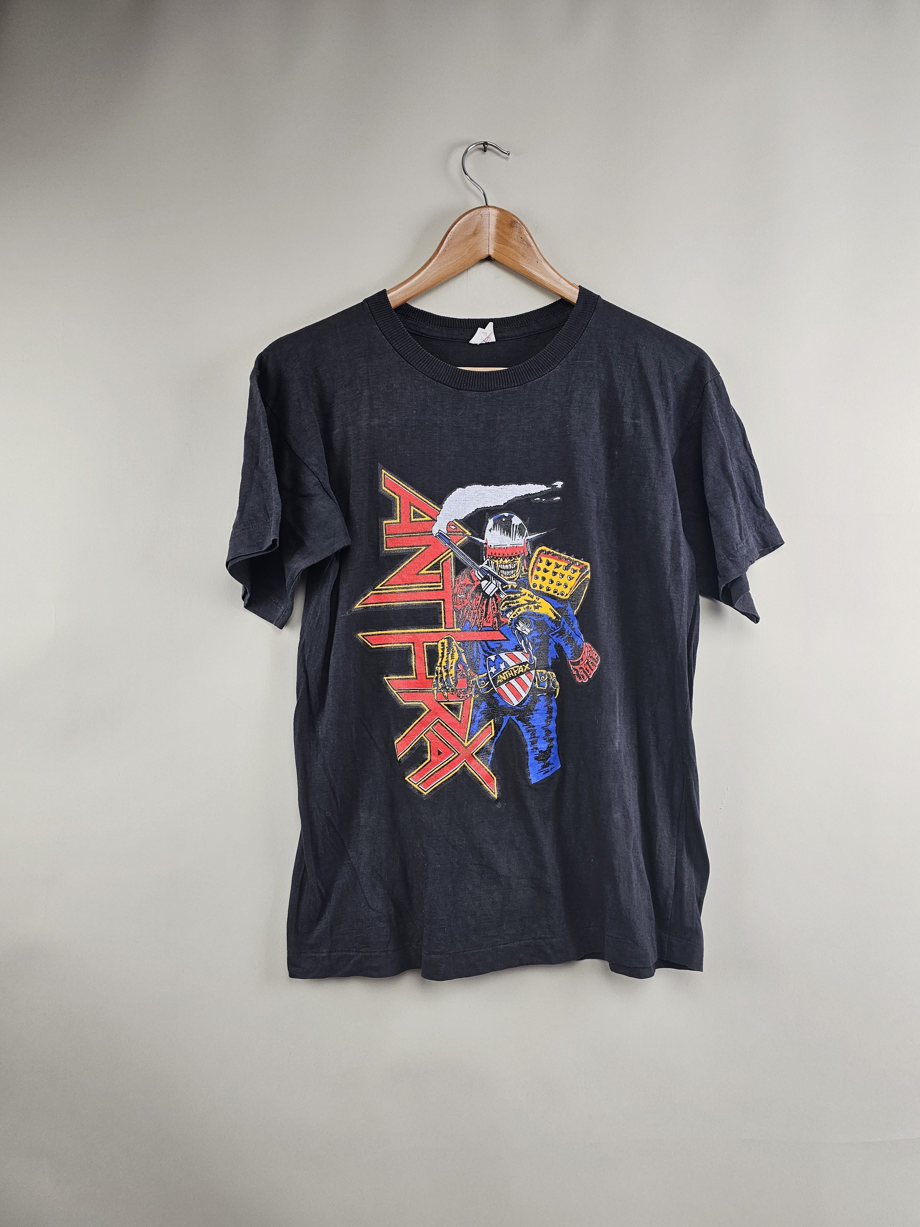 Band Tees × Rock Tees × Vintage 80s Anthrax Judge Dredd 90s vintage ...