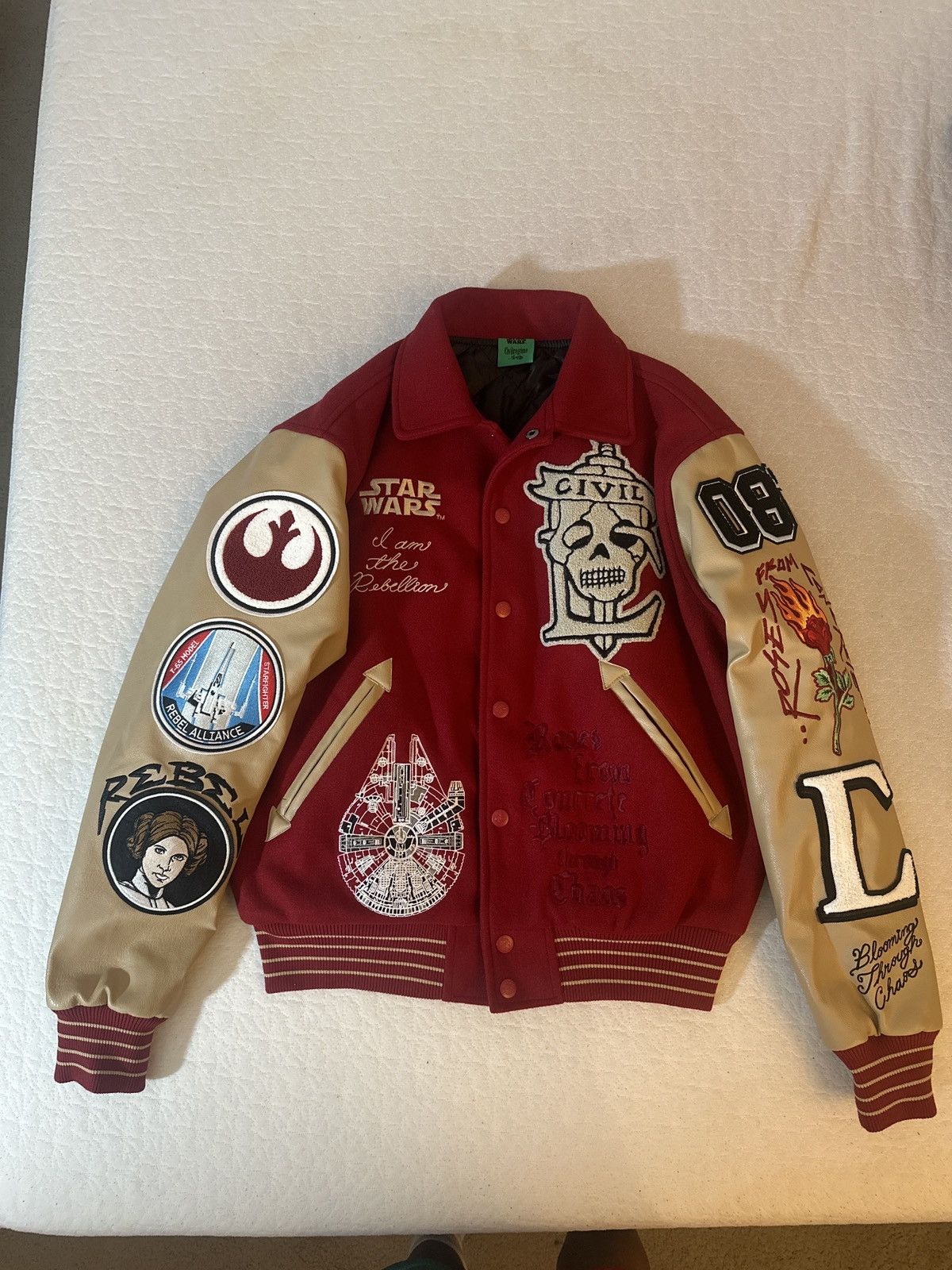 Civil Regime Civil Regime Star Wars Rebellion Letterman Jacket M | Grailed