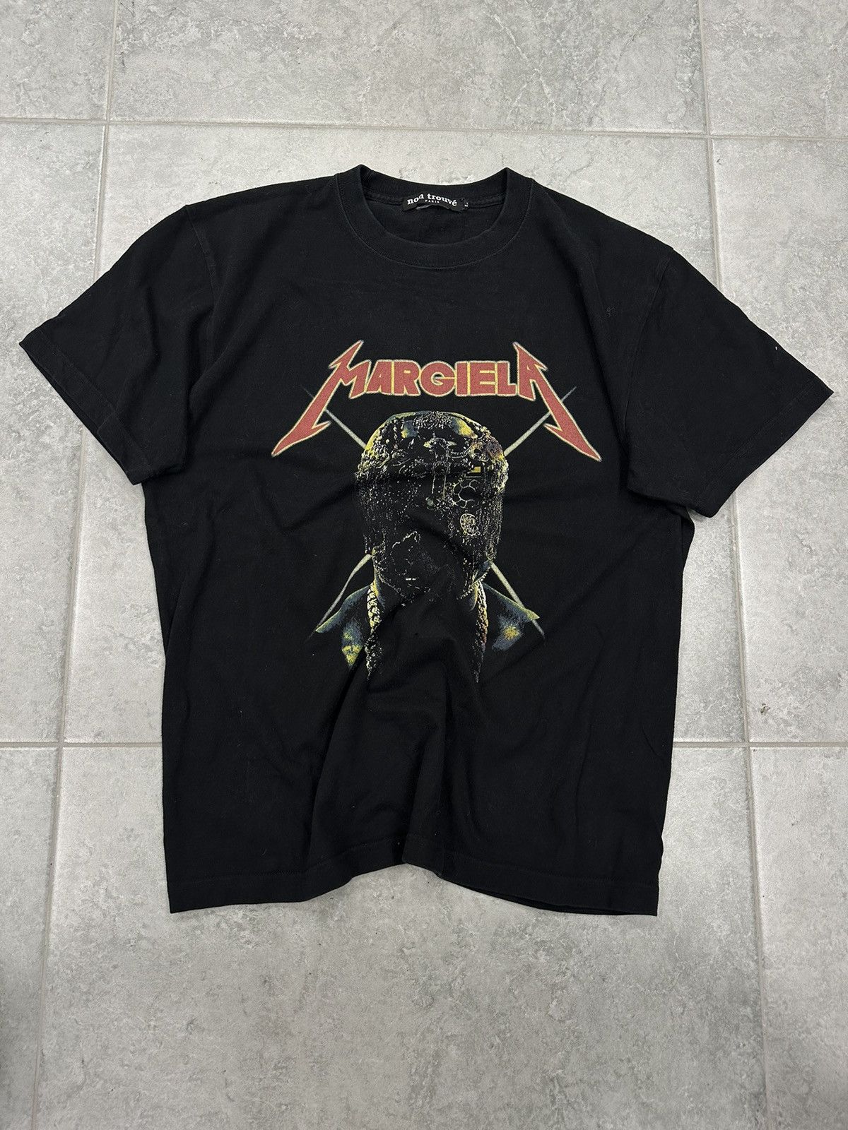 Vintage Non Trouve Margiela Metallica font Tshirt | Grailed