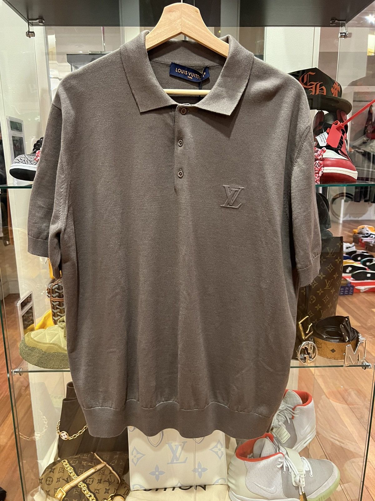 Louis Vuitton Louis Vuitton LV Embossed Polo Button Shirt | Grailed