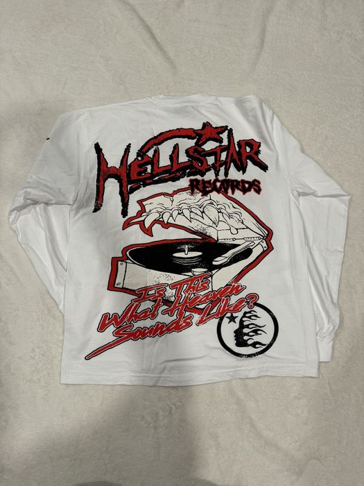 HELLSTAR Hellstar Records Long Sleeve White | Grailed