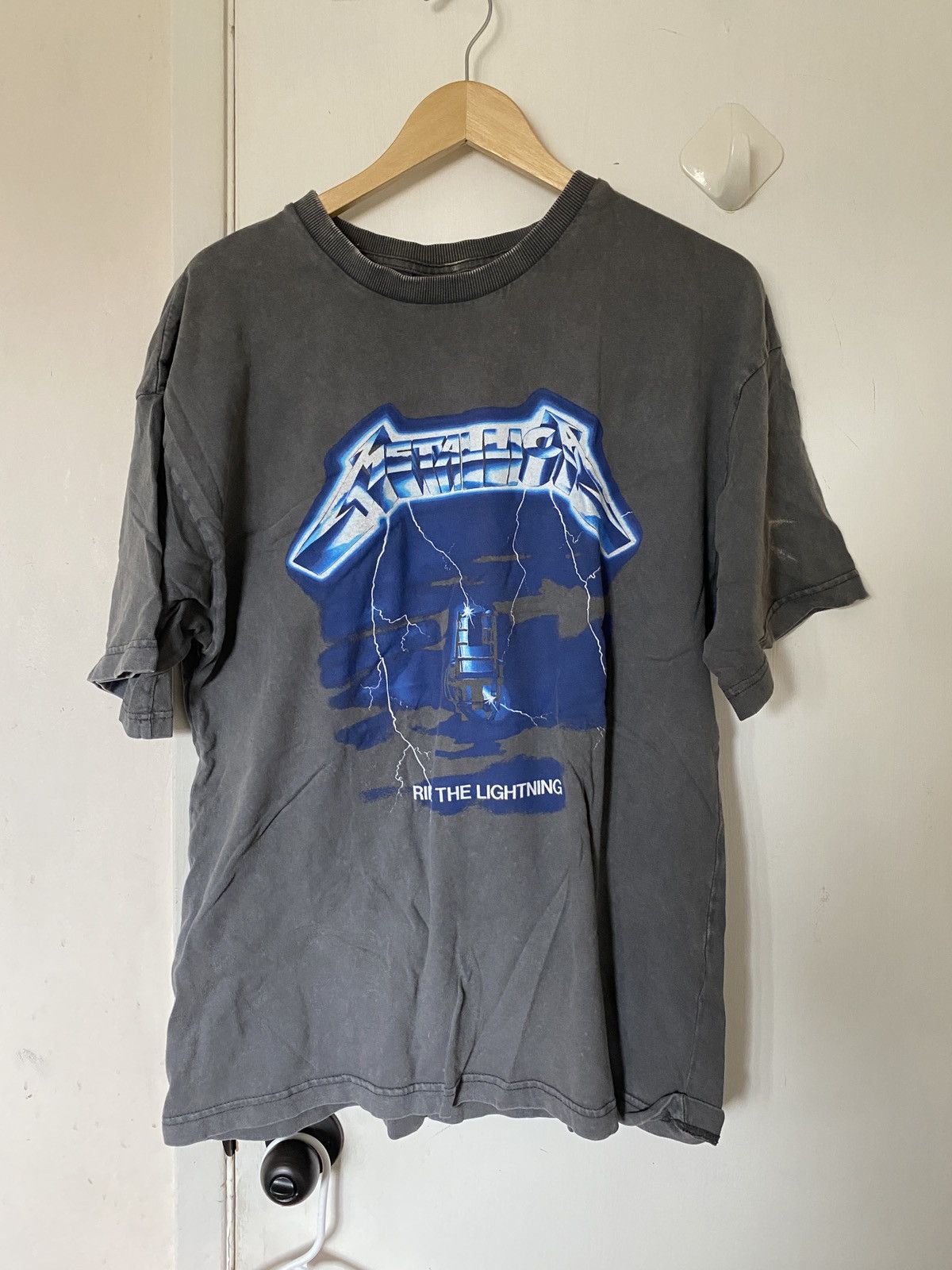 Metallica × Streetwear × Vintage Oversized Metallica Washed Rock Band ...