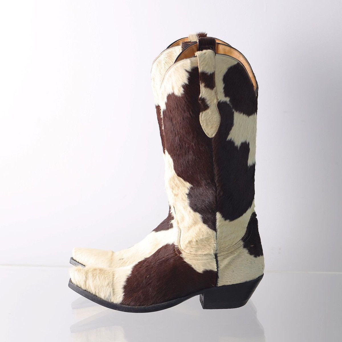 Vintage Cow pattern horse hairs cowboy boot | Grailed