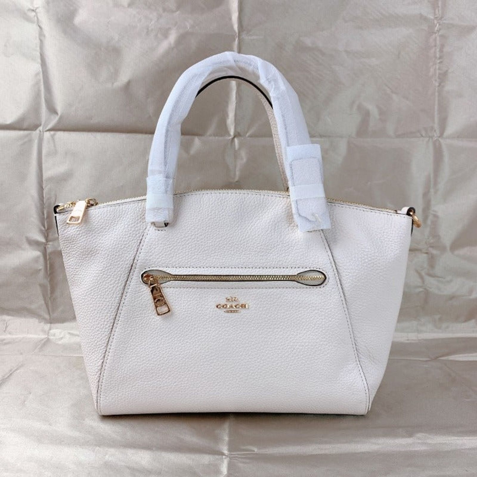 Coach Coach 79997 Prairie Chalk Pebble Leather Satchel Xbody bag | Grailed