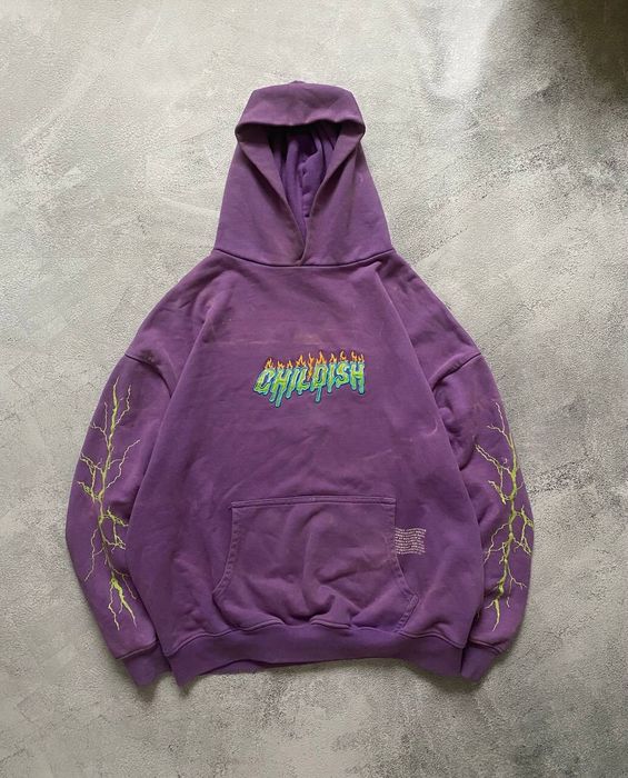 Vintage Childish purple 1995 Robs Motors Oversized Hoodie | Grailed