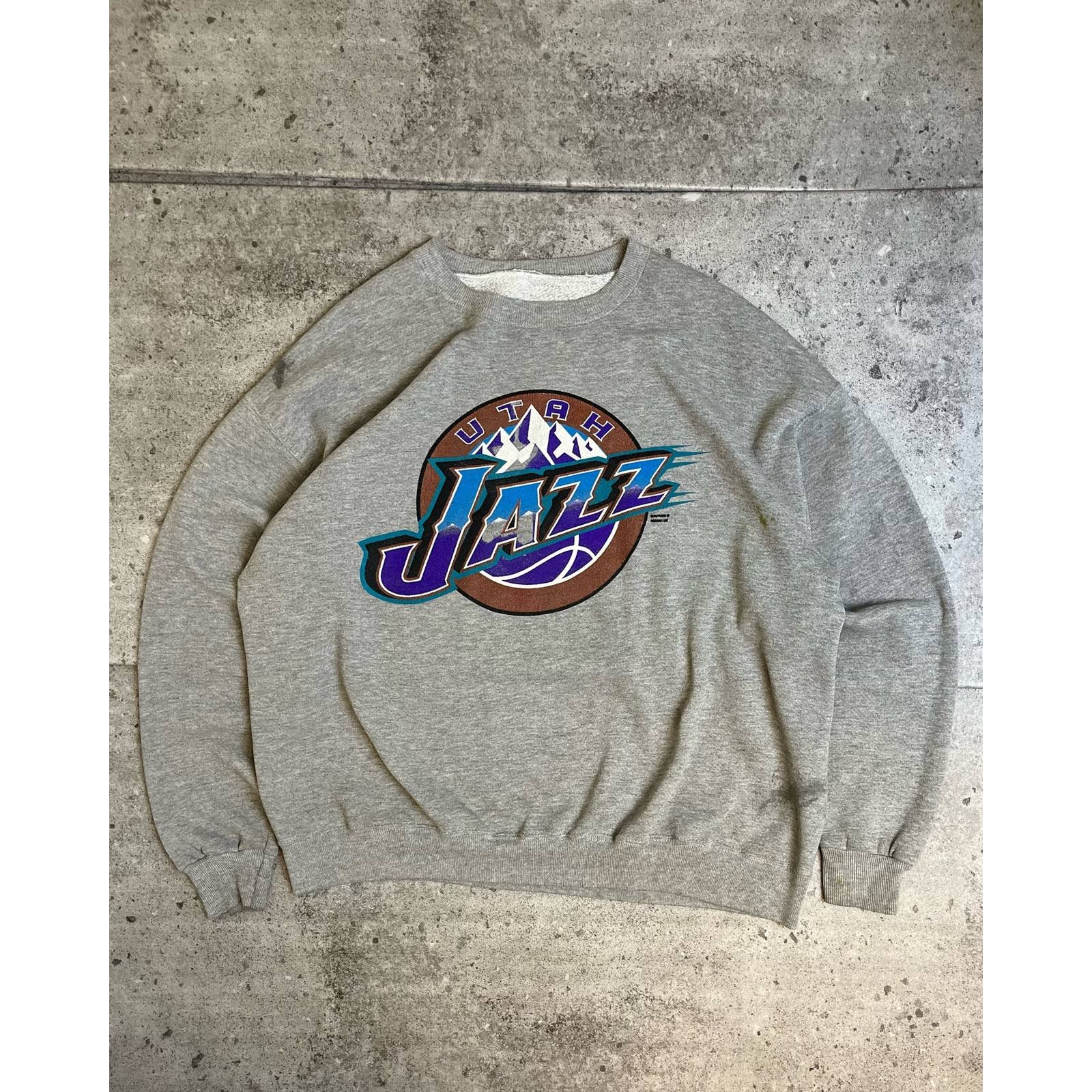 Vintage "Utah Jazz" Sweatshirt (XXL) - 1990s | Grailed