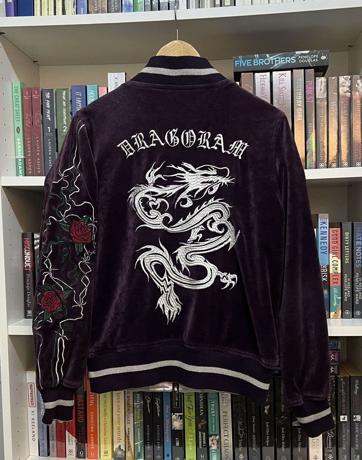 Japanese Brand × Sukajan Souvenir Jacket Reversible Dragon Japan Velvet ...