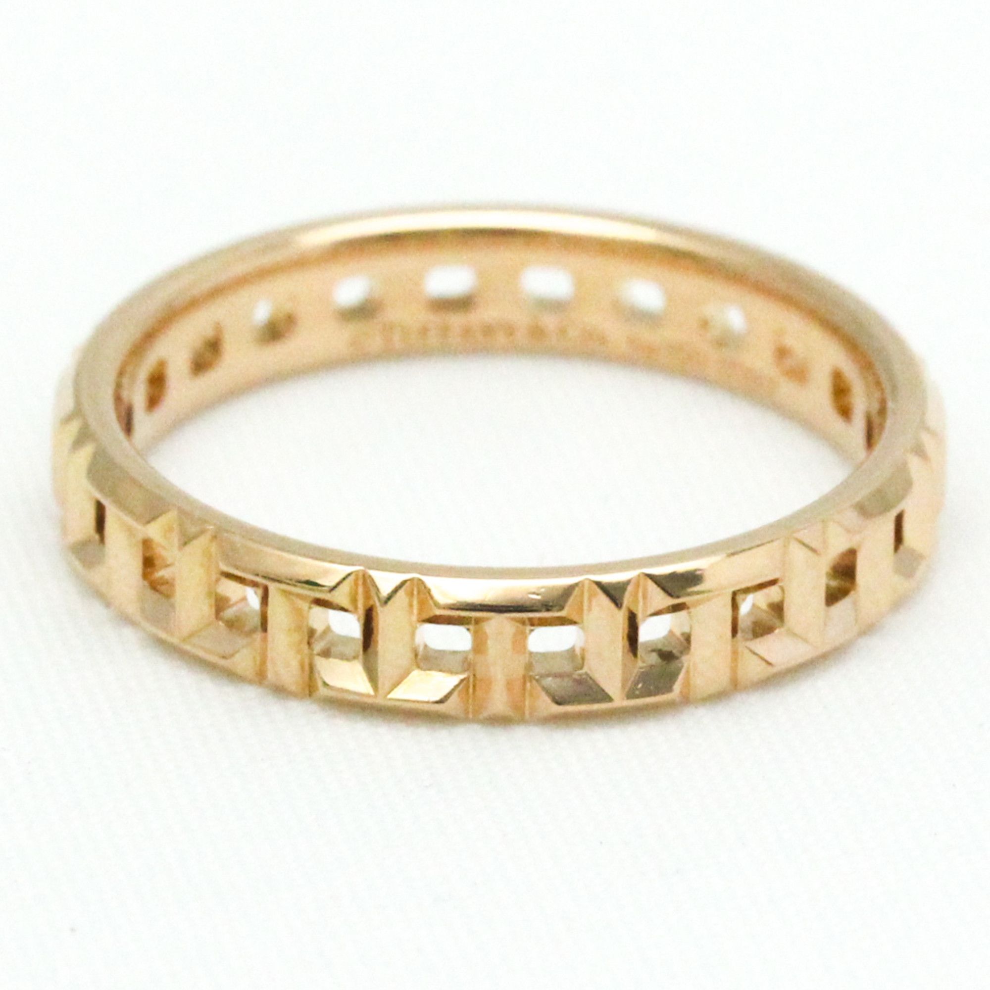 Tiffany & Co. Tiffany T True Narrow Bund Ring Pink Gold (18K) Fashion No Stone Band Ring Pink ...