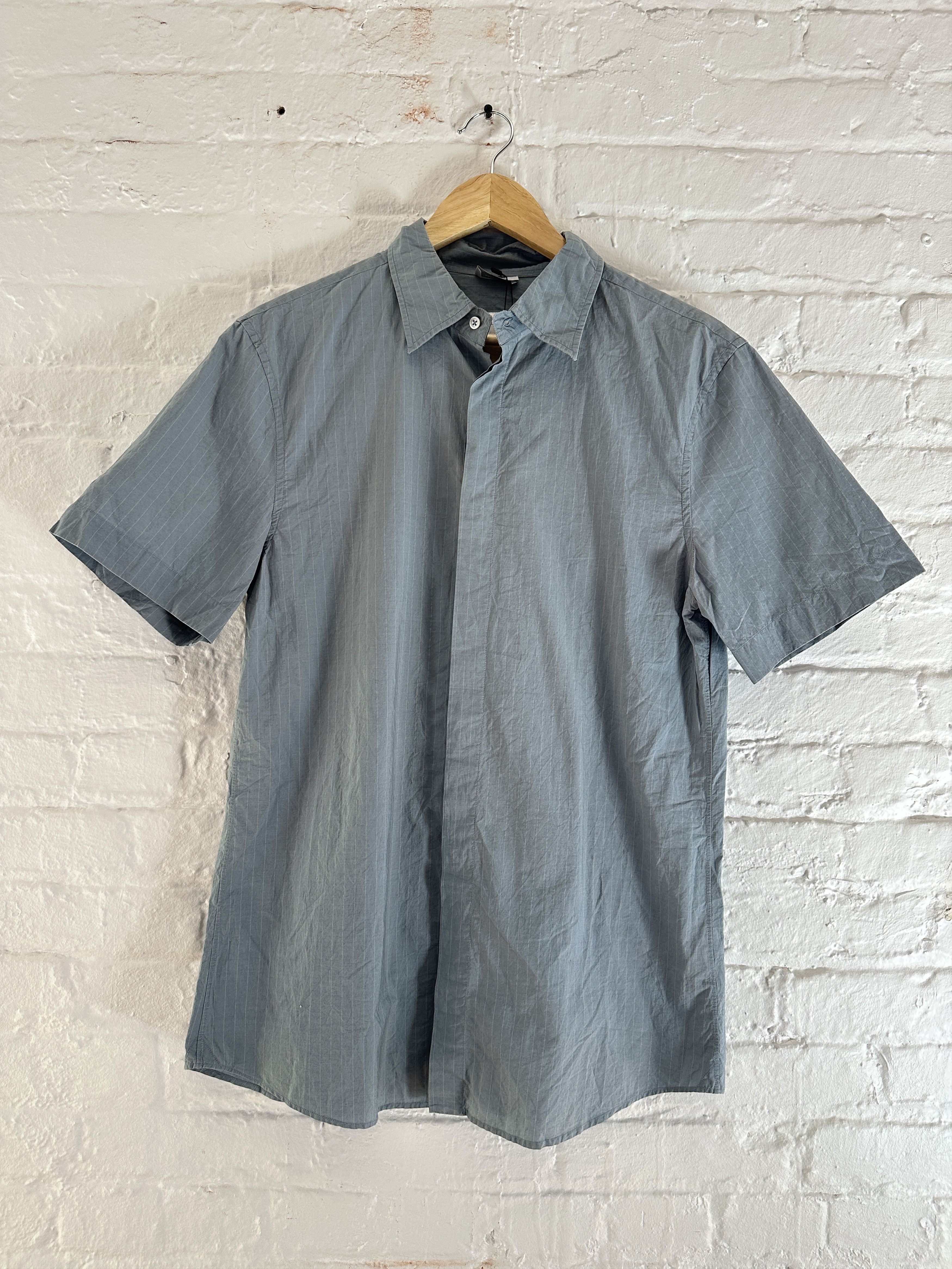 Jil Sander Jil Sander Striped Short Sleeve Button Up Shirt Jil Sander Jil Sander Striped Short Sleeve Button Up Shirt
