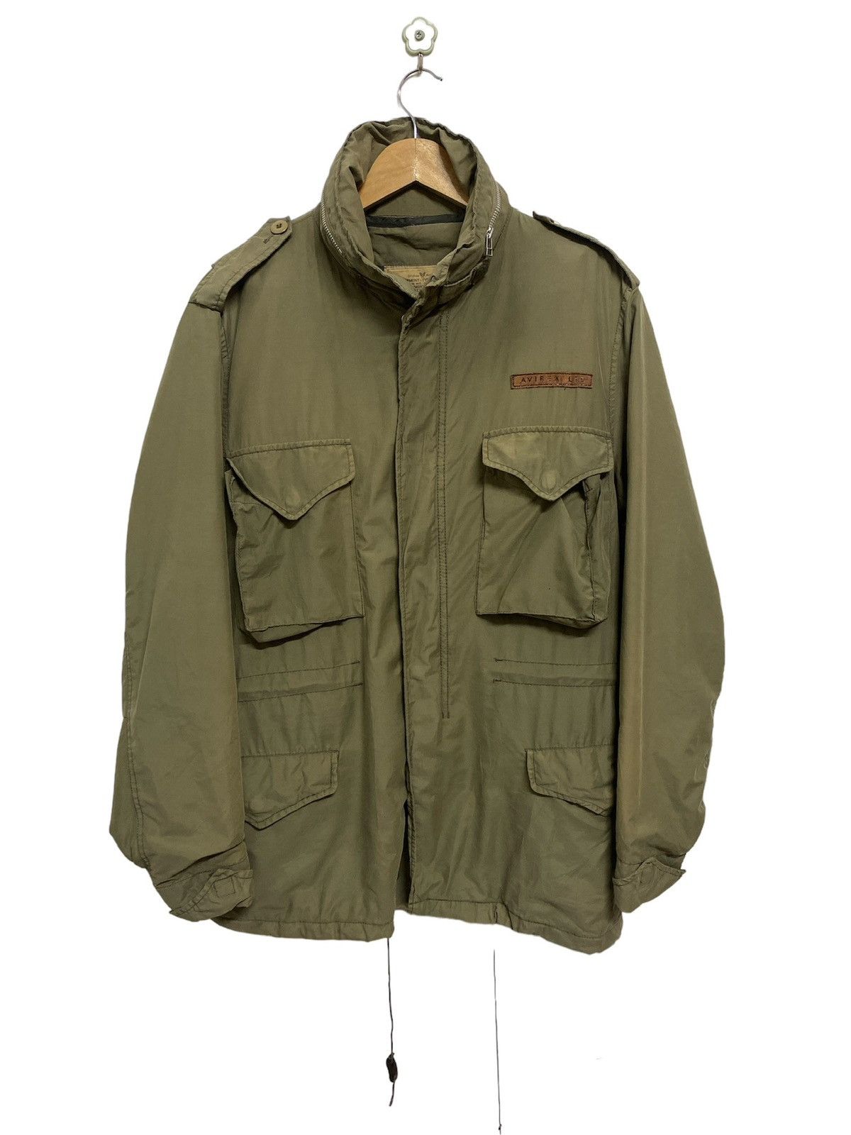 Avirex Vintage Avirex Military Jacket Hidden Hoodie | Grailed