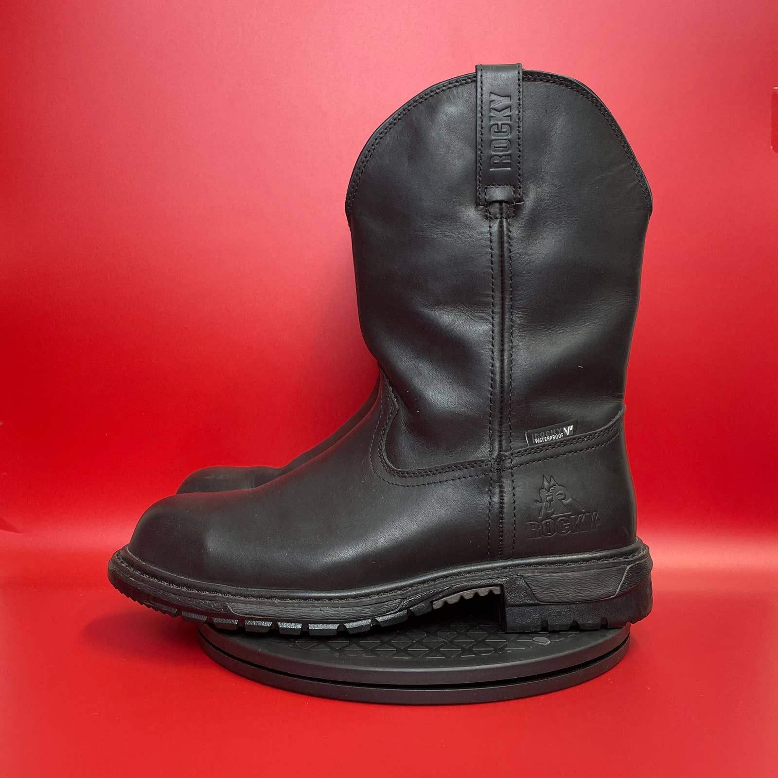 Rocky Boots Mens Rocky Original Ride Flex Waterproof Steel Toe Boots ...