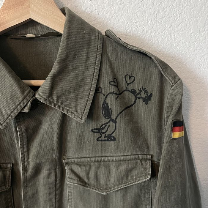 Vintage Snoopy Military Army Vintage Jacket Peanuts Charlie Brown | Grailed